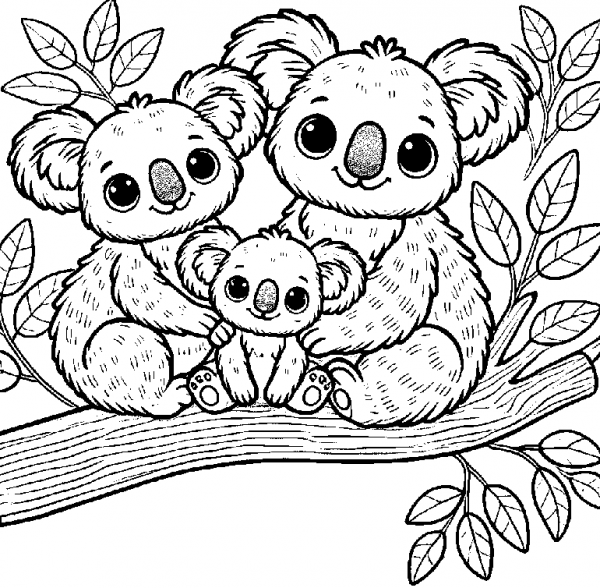 Koala Ausmalbilder Zum Drucken