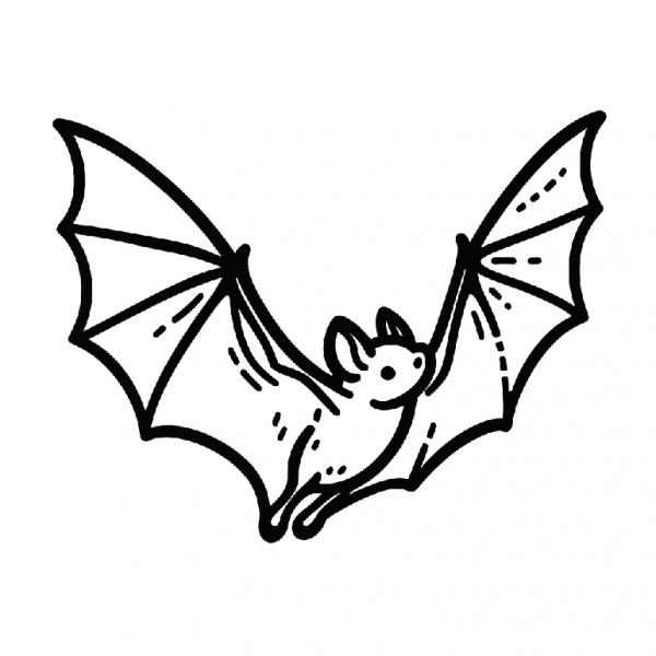 Fledermaus Ausmalbild zum gratis herunterladen - Geschenkissimo