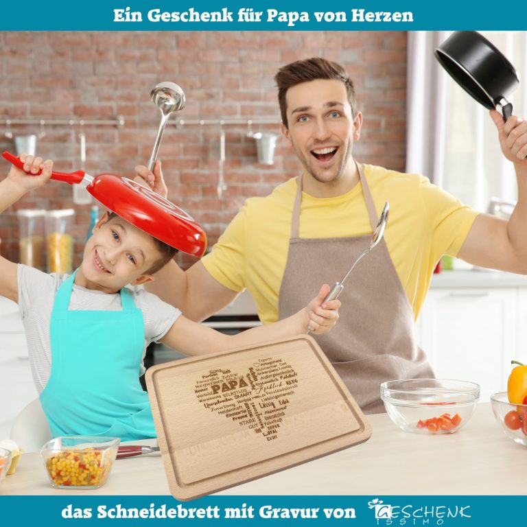 Frühstücksbrett Papa personalisiert - Geschenkissimo