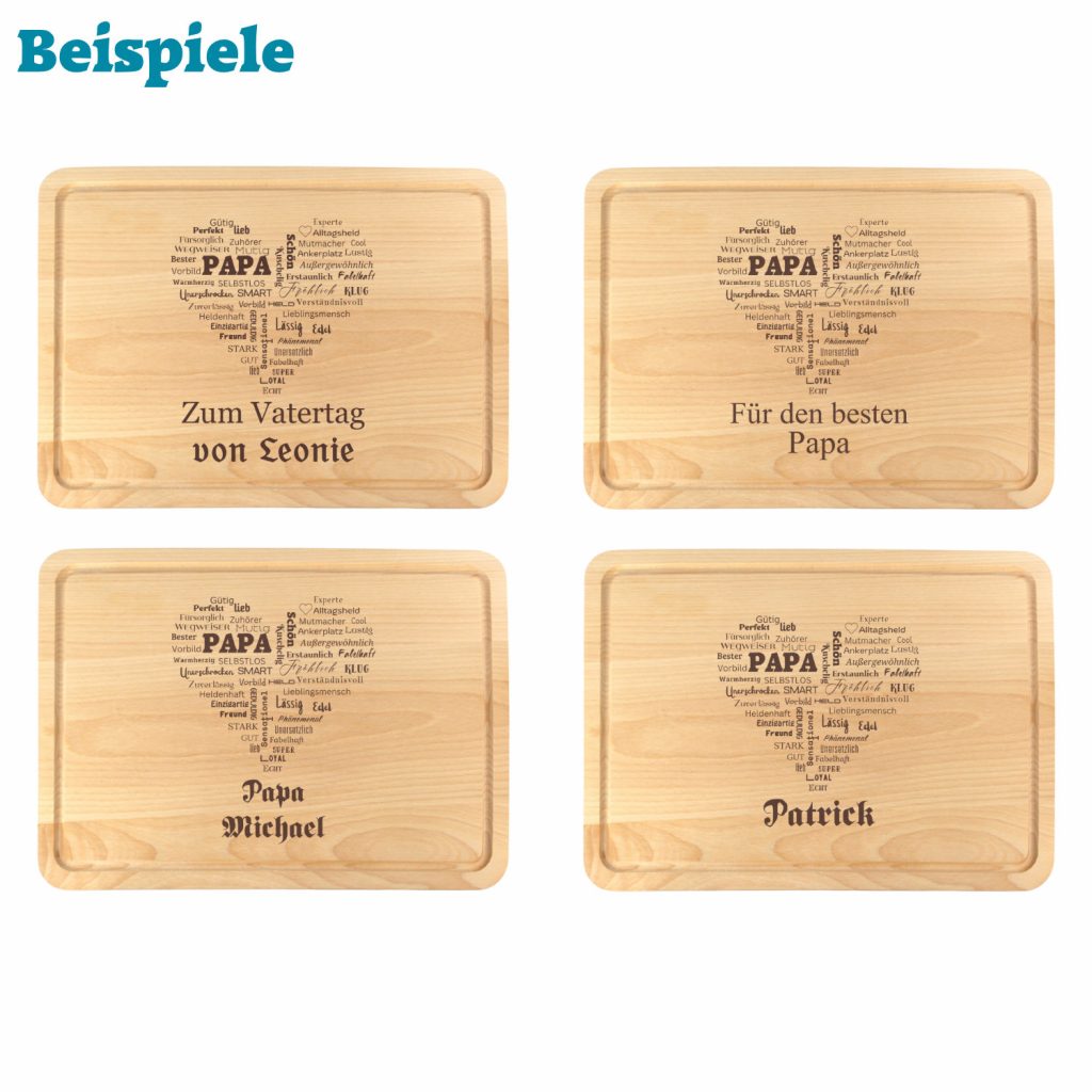 Frühstücksbrett Papa personalisiert - Geschenkissimo